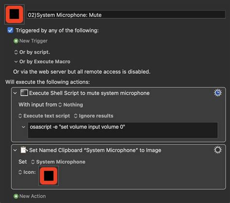 Toggle System Microphone Macros Macro Library Keyboard Maestro