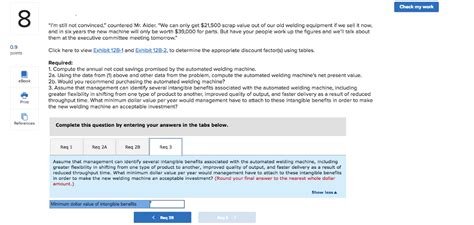 Solved Check My Work Problem 12 20 Net Present Value