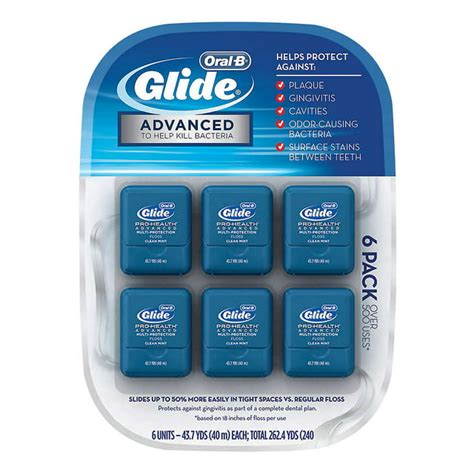 Oral B Glide Advanced Gentle Multi Protection Dental Floss Clean Mint