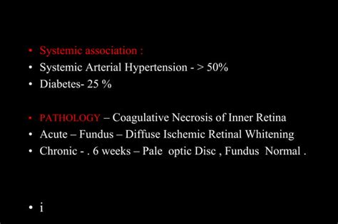 Retinal Artery Occlusion Dr Saquib Ppt