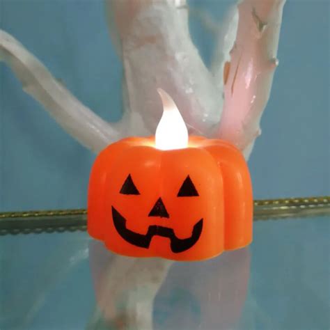 Pcs Halloween Candle With LED Tea Light Candles For Halloween Decoration Party Pumpkin Led