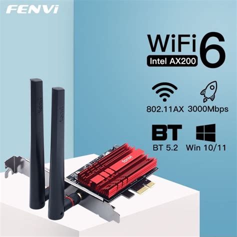 Intel Ax200 Wifi 6 802 11ax Dual Band 2 4g 5ghz For Bluetooth 5 2
