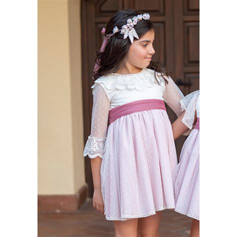 Vestido De Ceremonia Y Arras Niña Eva Martinez Artesania Modelo 36511