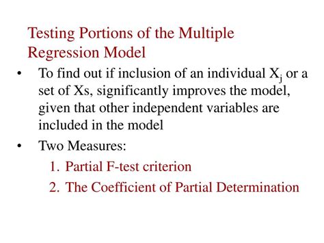 ppt ch 14 the multiple regression model building powerpoint