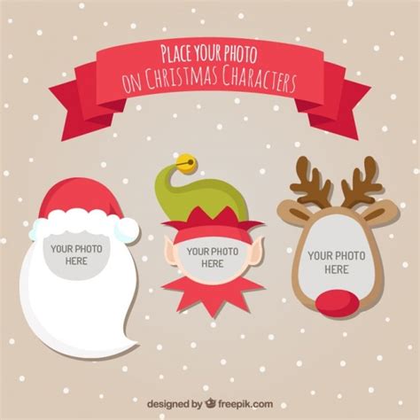 Kerstmis Tekens Sjablonen Voor Pictures Gratis Vector