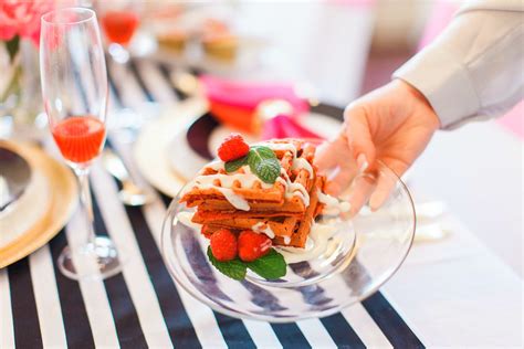 Red Velvet Waffles With Cream Cheese Glaze The Everyday Hostess
