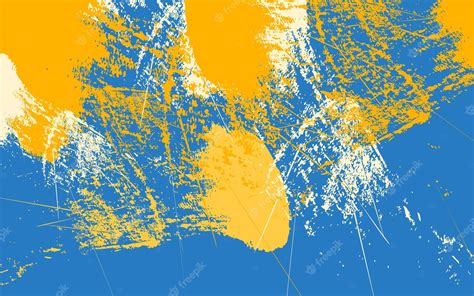 Vector De Fondo Azul Y Amarillo De Textura Grunge Abstracto Vector