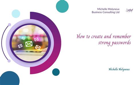 How To Create And Remember Strong Passwords Michelle Molyneux