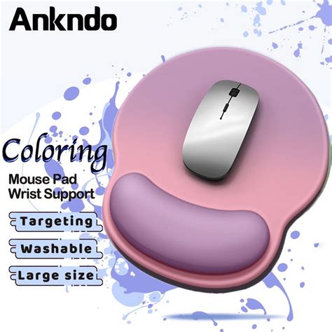 แผ่นรองเมาส์ ตามหลักสรีรศาสตร์ พร้อมแผ่นรองข้อมือ ฐานยางกันลื่น สําหรับแล็ปท็อป Shopee Thailand