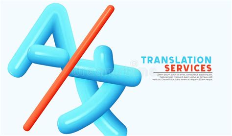 Translation Online Service Translation Text From Foreign Language Realistic 3d Concept Design