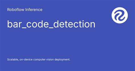 Bar Code Detection Roboflow Inference