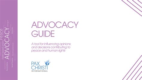 2019 Advocacy Guide Pax Christi International