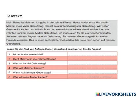 Lesetext 5384658 Birgul61 Live Worksheets
