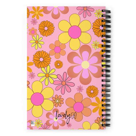 Dental Babe Floral Retro Spiral Notebook Lovely32