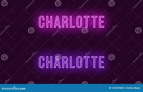 Charlotte Name Design Royalty Free Illustration
