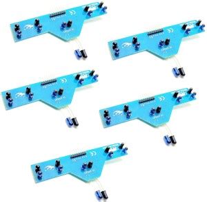 INVENTO 5Pcs Five 5 IR Sensor Array With Obstacle Avoidance Compatible