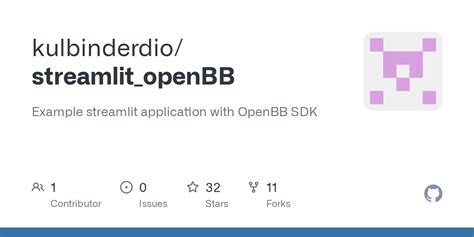 Github Kulbinderdio Streamlit Openbb Example Streamlit Application