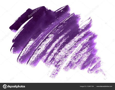 Purple Watercolor Brush Strokes Isolated White Stock Photo By Vesnin