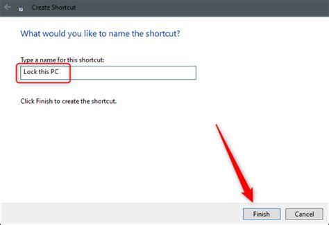 Comment créer un raccourci sur le bureau pour verrouiller votre PC