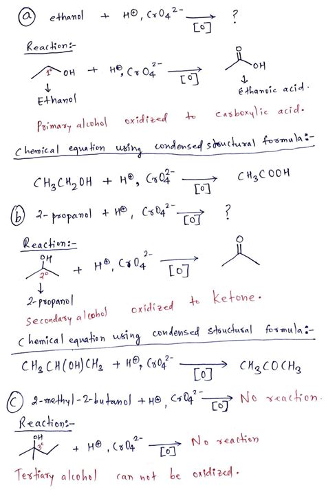 Solved What Chemical Equations Using Condensed Structural Diagrams