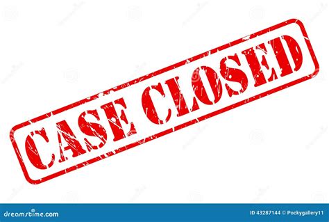 Case Closed Red Stamp Text Stock Vector Illustration Of Mark 43287144