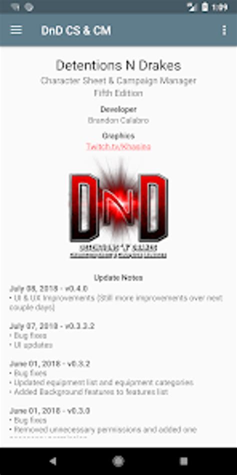 Android 용 Dnd Character Sheet Campai 다운로드