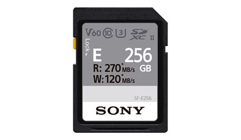Sony Sf E Series Sf E256 Flash Memory Card 256 Gb Sdxc Uhs Ii Sfe256 T2 Memory Cards