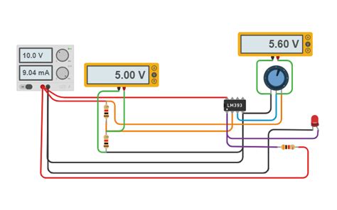 Circuit Design Comparador Tinkercad