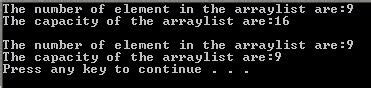 TrimToSize Method In ArrayList