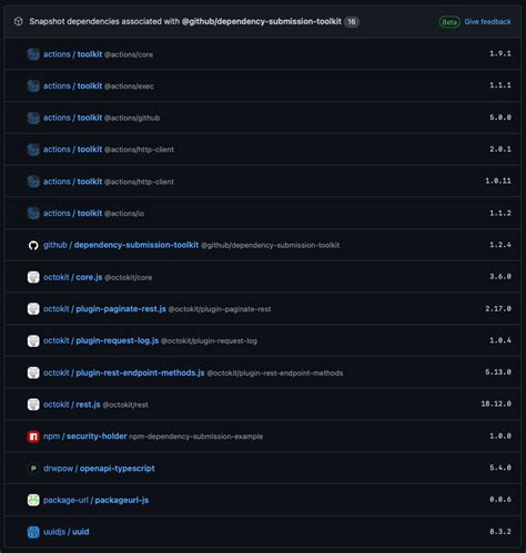 Should Snapshot Dependencies Web Ui Nest Indirect Dependencies