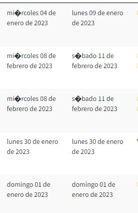 php Problemas al mostrar la fecha Stack Overflow en español