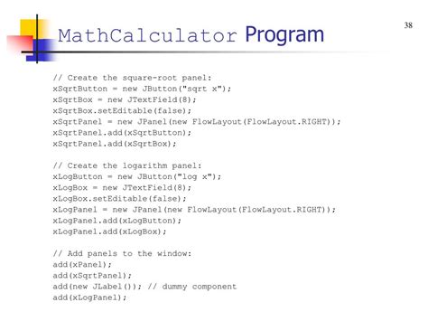 PPT Chapter GUI Programming Component Layout Additional GUI Components PowerPoint