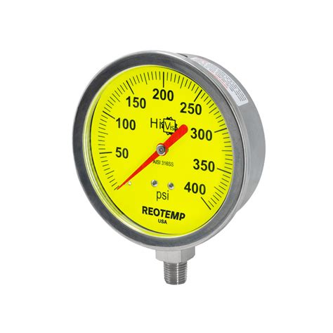 Industrial Stainless Steel Gauge Pm40 Reotemp Instruments