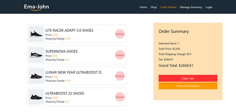 GitHub Zeon X E Commerce Development E Commerce Project Named Ema John Shop For An