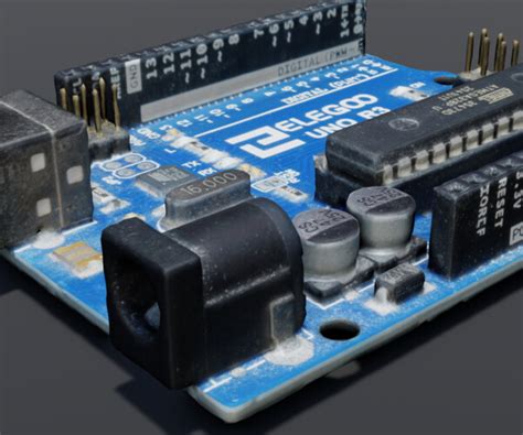 Artstation Arduino Pi 3d Model Game Assets