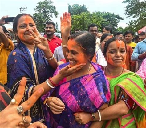 Bypoll Results 2023 Celebrations Break Out As Results Are Declared In