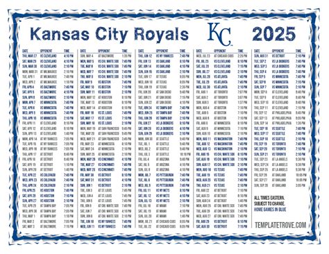 Kc Royals 2025 Schedule Jamilah Rae