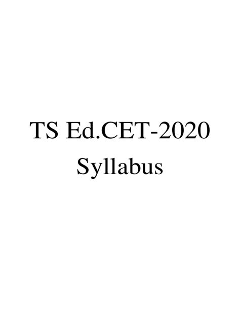 Syllabus 2020 Pdf Group Mathematics Ring Mathematics