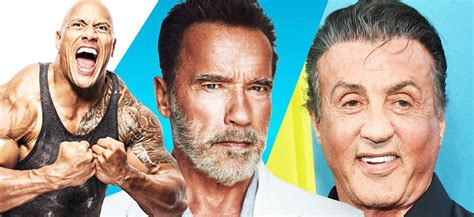 Stallone All Day The Rock Settles Age Old Arnold Schwarzenegger Vs