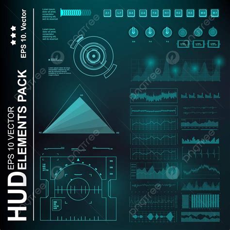 Futuristic Virtual Graphic Touchuser Interface Control Dashboard Hud Vector Control Dashboard