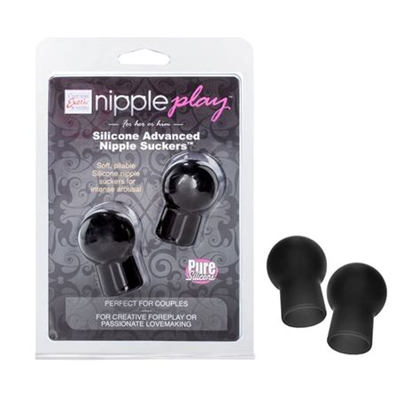Nipple Play Advanced Silicone Nipple Suckers Black