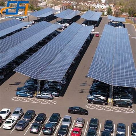 China Solar Covered Parking Racks System Solar Carport Pv Power Brackets System China Solar