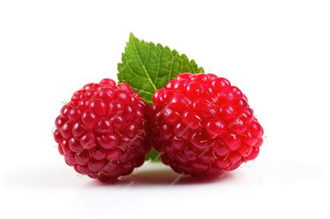 Premium Ai Image Single Raspberry Isolated White Background Premium Ai Image Single Raspberry Isolated White Background