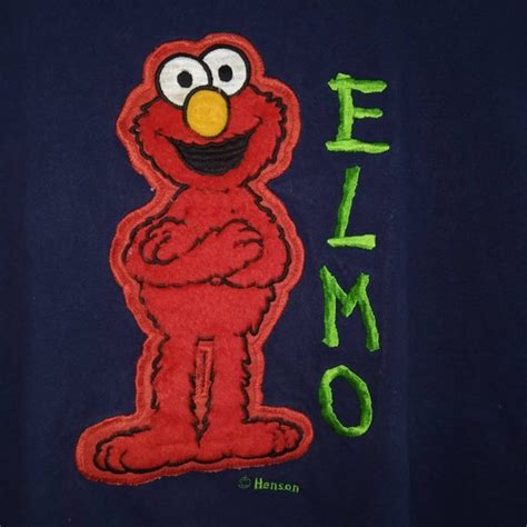 Rare Elmo American Cartoon Sesame Street Promo T Sh Gem