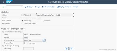 一个以direct Input来实现的物料主数据sales Text的lsmw导入工具lsmw Structure Direct Input