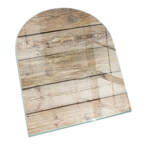 Lápida Placa De Vidrio Para Chimenea Tableros De Madera Natural