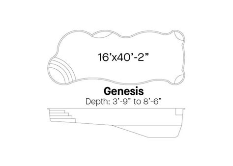 Genesis Large Fiberglass Inground Latham Swimming Pool