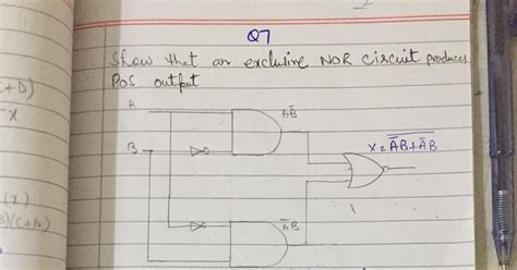 World Information Show That An Exclusive Nor Circuit Produces A Pos