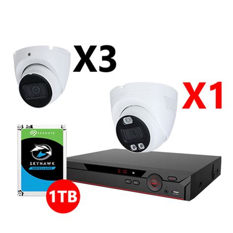 5m Hd Analog Ai Active Deterrence Turret Kit Allsmart Security