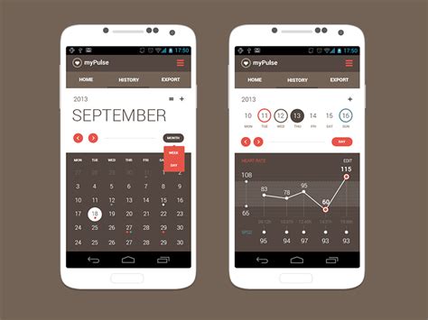 Android App Concept Calendar View By Alek Manov On Dribbble